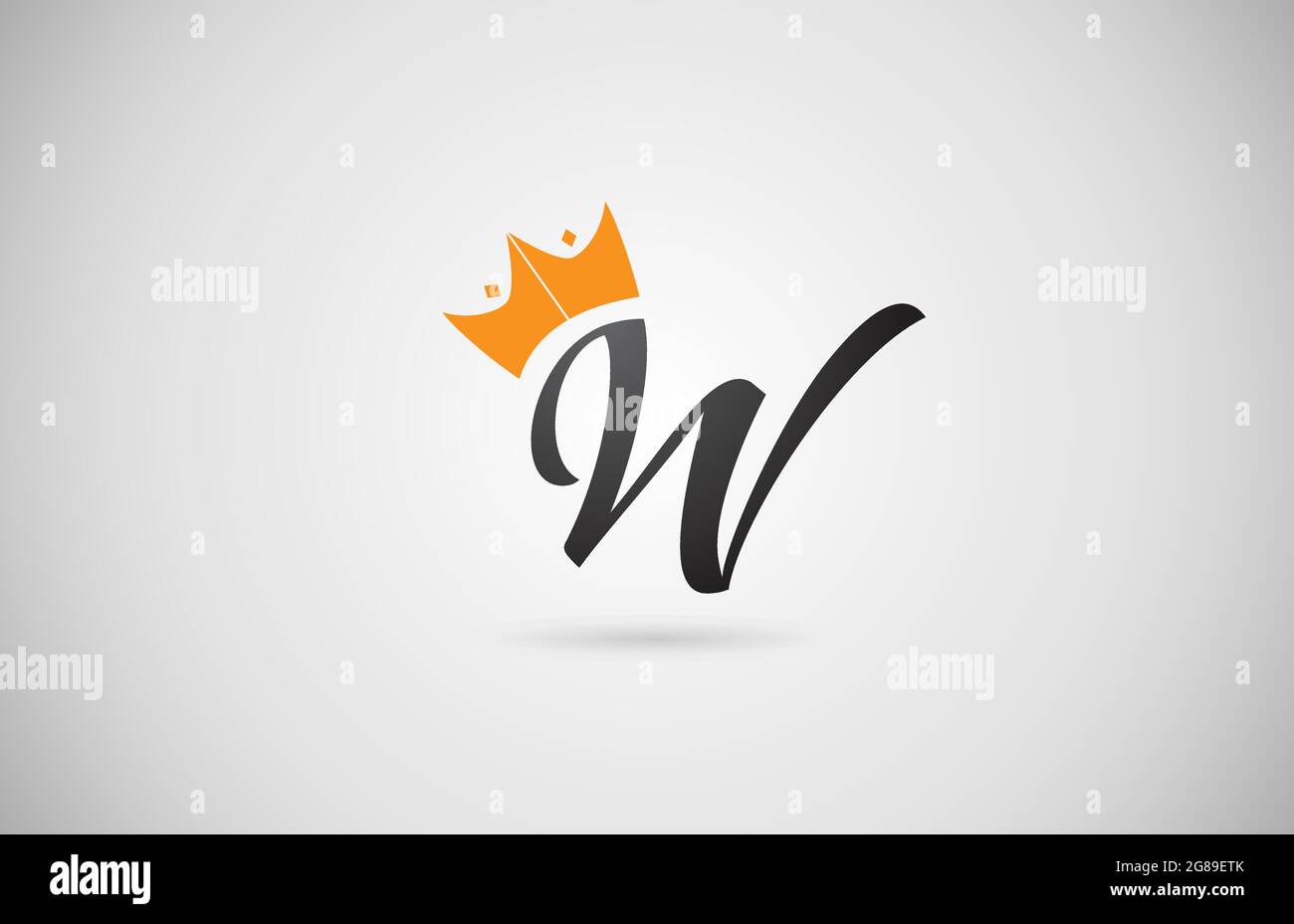 hand written W alphabet letter logo icon. Company business typography ...