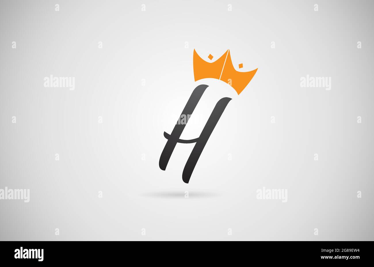 hand written H alphabet letter logo icon. Company business typography ...