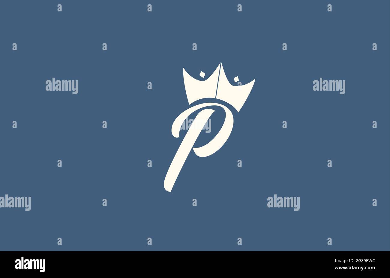 hand written P alphabet letter logo icon. Business typography with ...