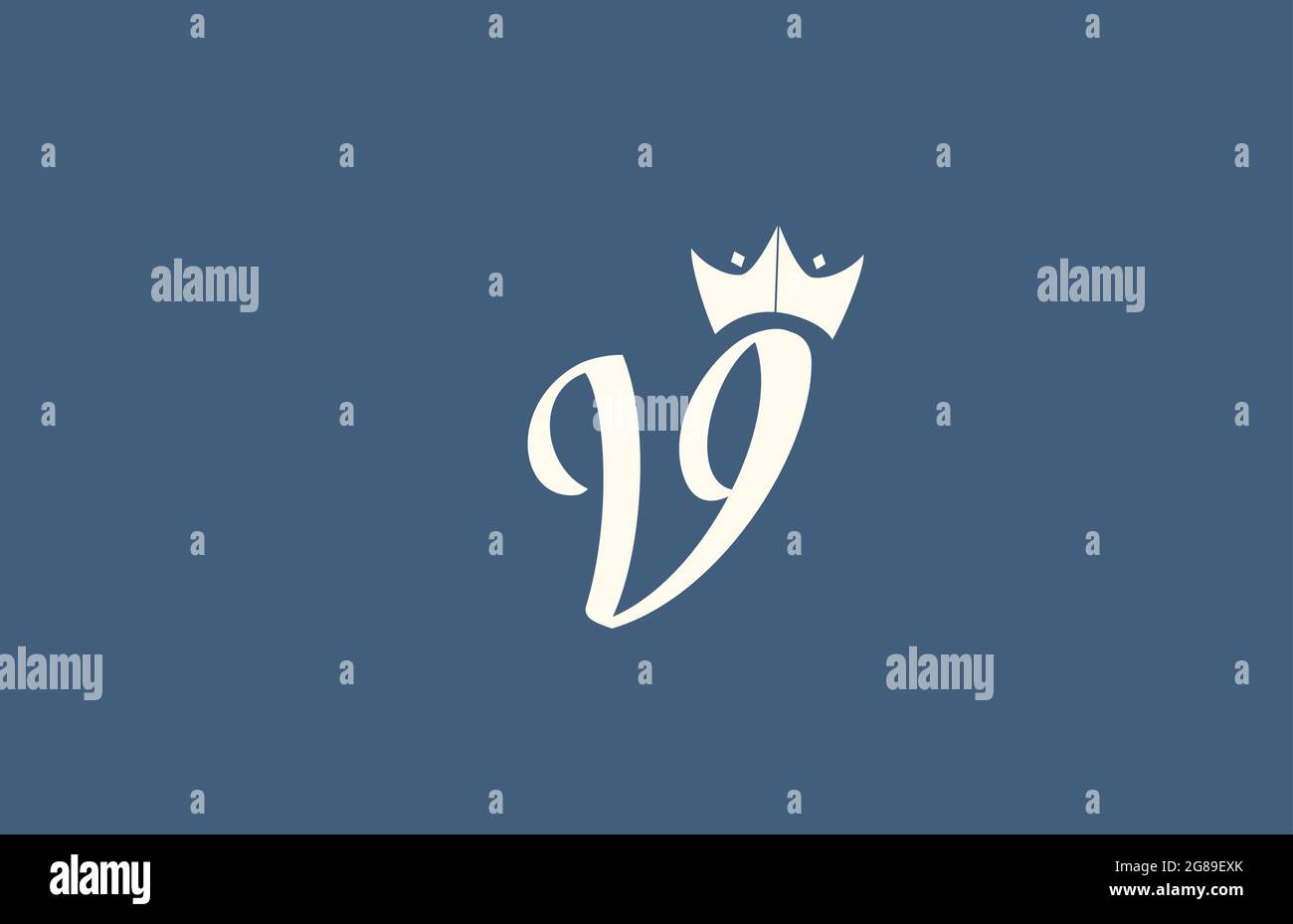 hand written V alphabet letter logo icon. Business typography with ...