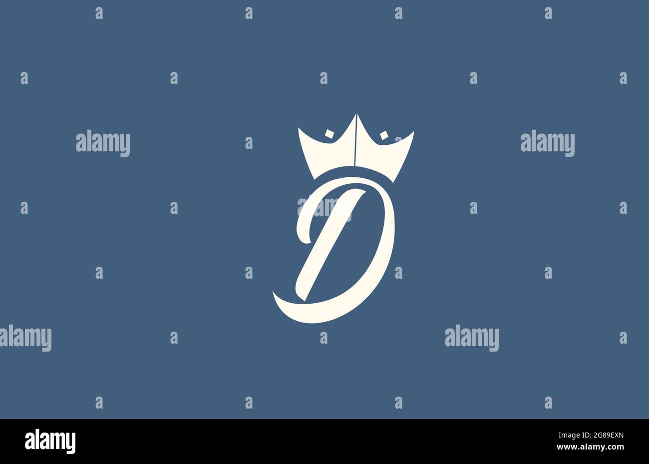 hand written D alphabet letter logo icon. Business typography with ...