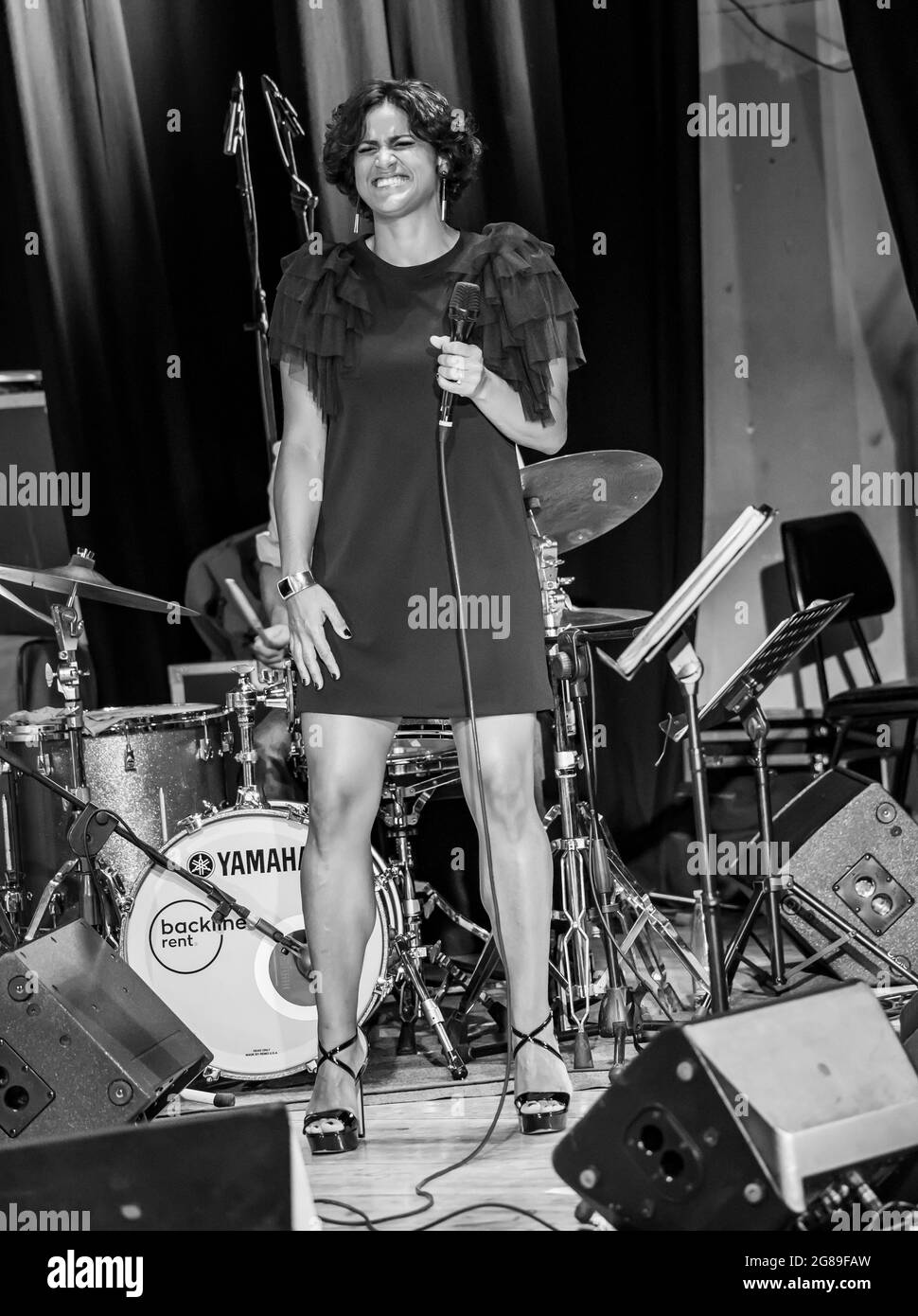 Naples, Italy. 17th July, 2021. Karima "No Filter" - Last recording ...