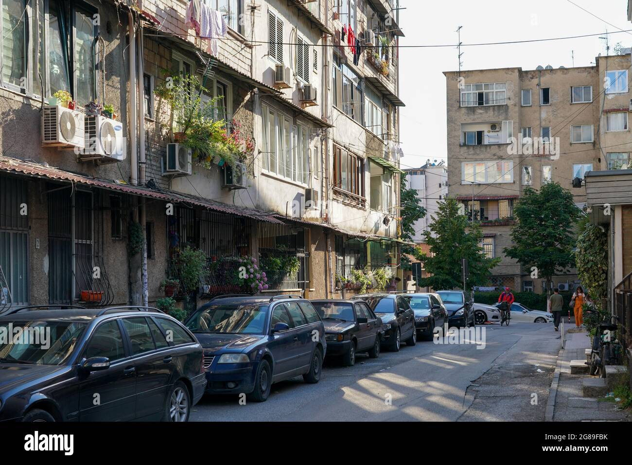 Tirana, Albania. 14th June, 2021. Residential houses in the residential ...