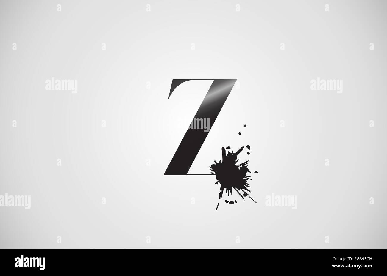 splash Z alphabet letter icon for corporate. Grunge design suitable for ...
