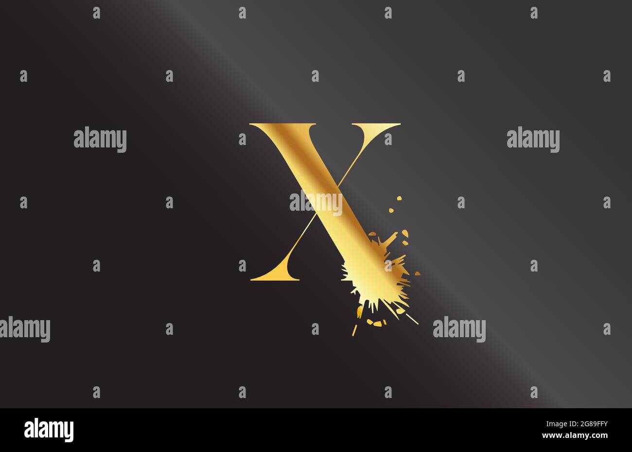 splash X alphabet letter icon for corporate. Grunge design suitable for ...