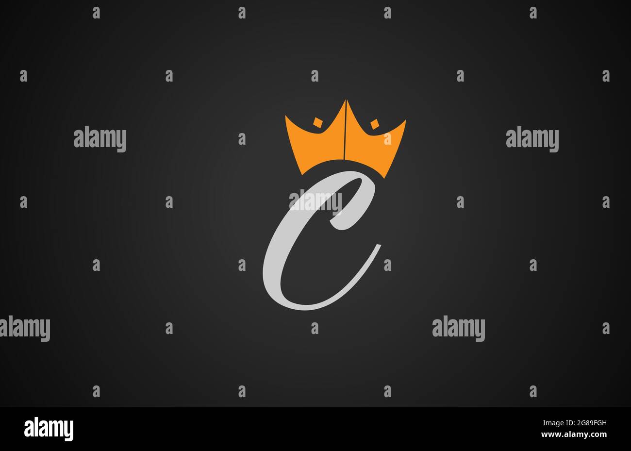 C creative handwritten alphabet letter logo for branding and business ...