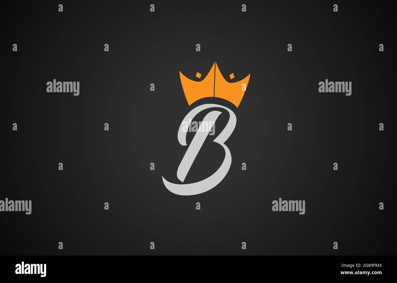 B creative handwritten alphabet letter logo for branding and business ...