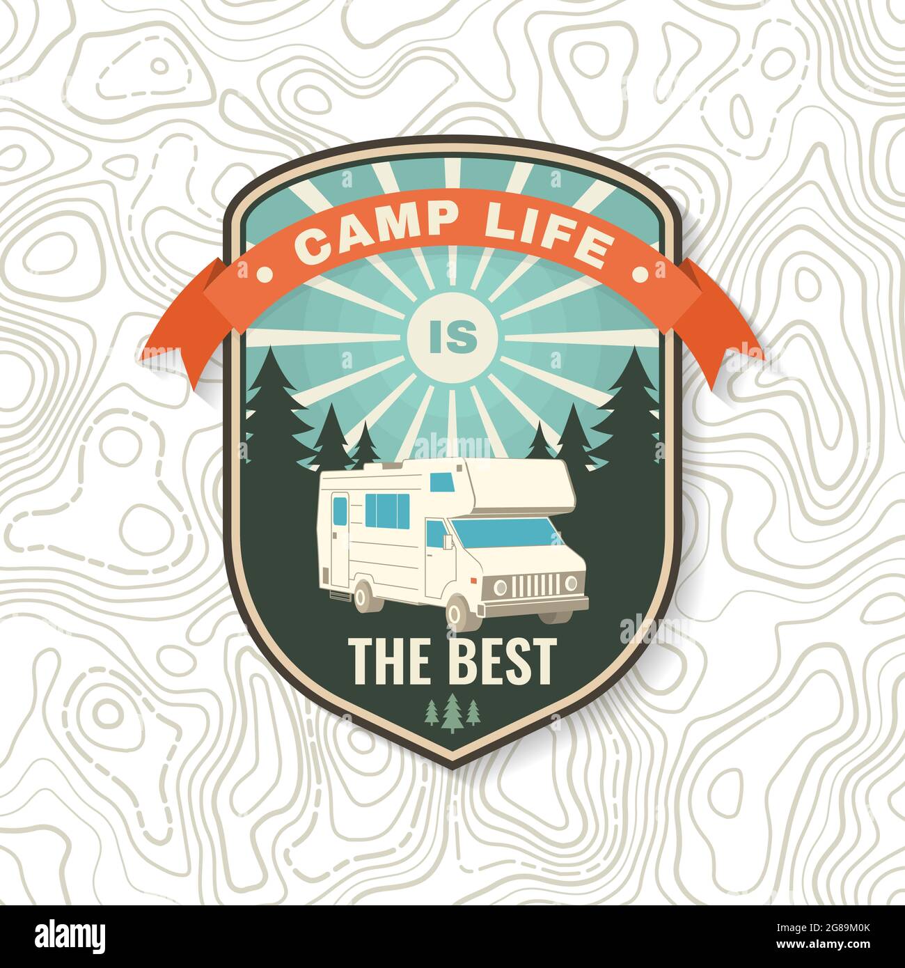 Campsite logotype hi-res stock photography and images - Alamy