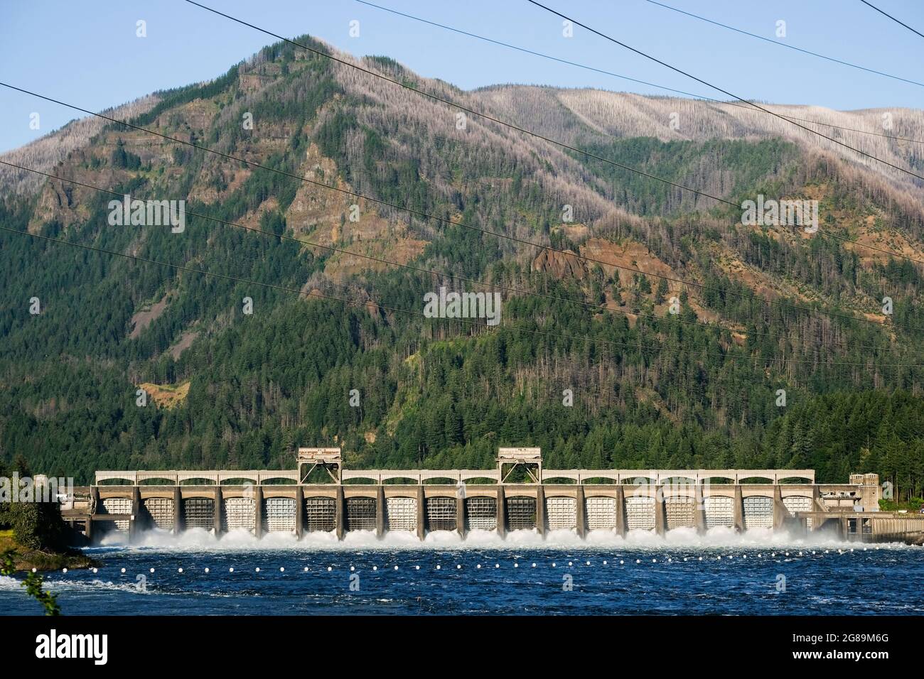 The Bonneville Dam on the Columbia River, Oregon, USA Stock Photo - Alamy