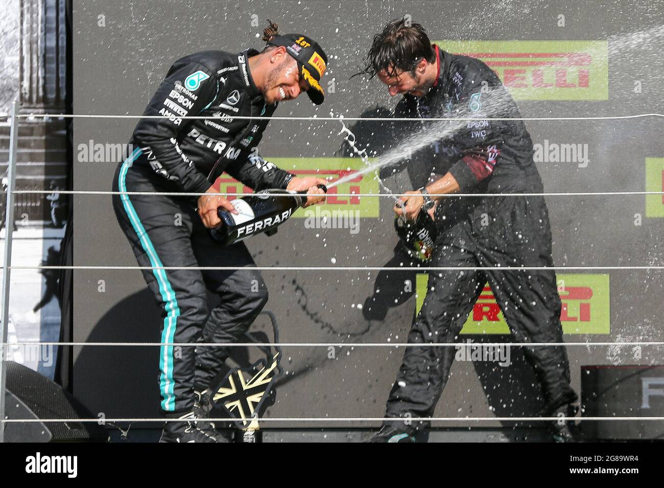 Lewis hamilton podium 2021 hi-res stock photography and images - Alamy