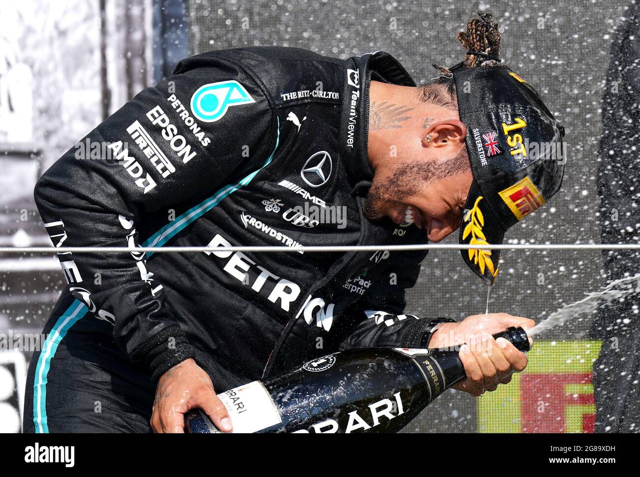 Lewis hamilton podium 2021 hi-res stock photography and images - Alamy