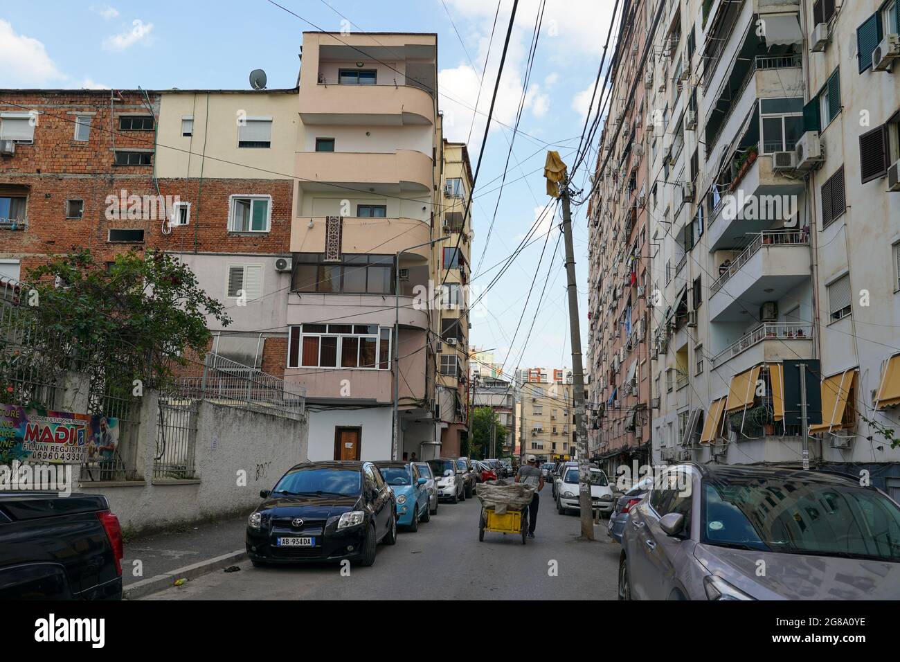 Tirana, Albania. 16th June, 2021. Residential houses in the residential ...