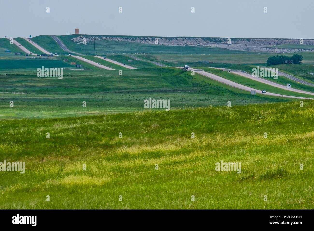 Impact of interstate highways on landscape hi-res stock photography and ...