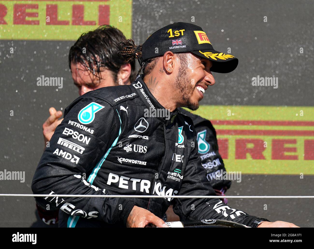Lewis hamilton podium 2021 hi-res stock photography and images - Alamy