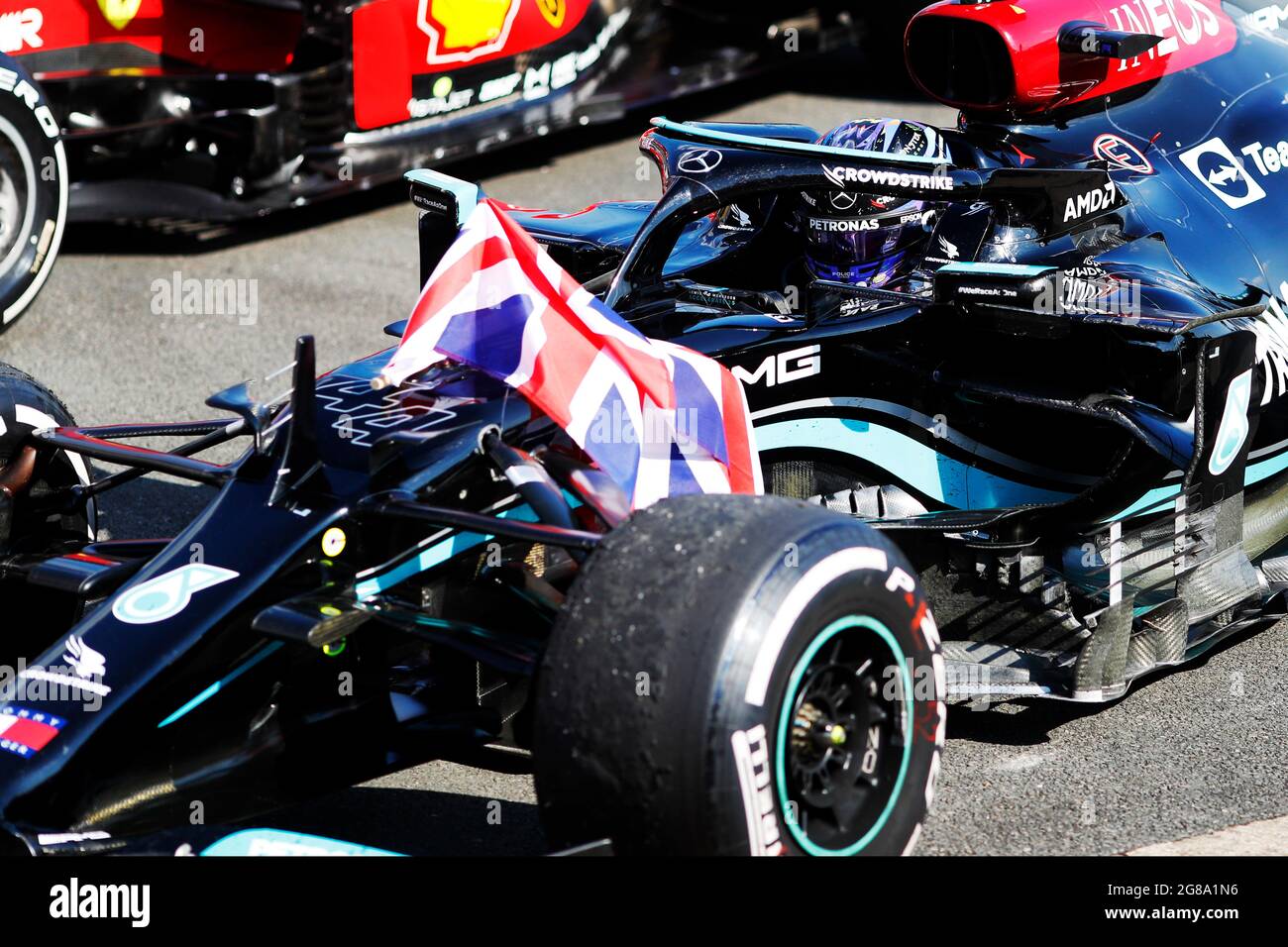 Silverstone, UK. 18th July, 2021. Race winner Lewis Hamilton (GBR ...