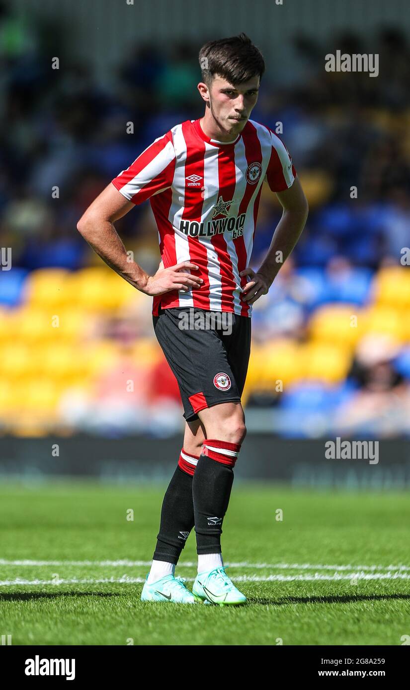 Brentford's Alex Gilbert in action during the pre-season friendly match ...