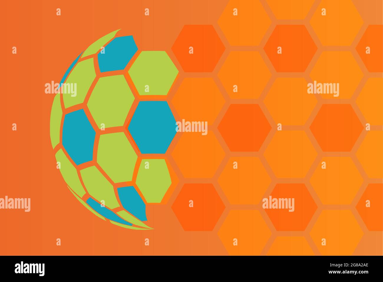 Football championship 2020 orange background vector stock illustration ...