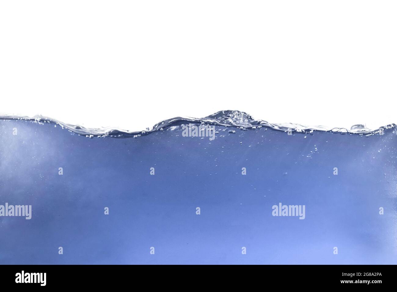 ocean liquid water wave floating waterline isolated inderwater, fresh ...