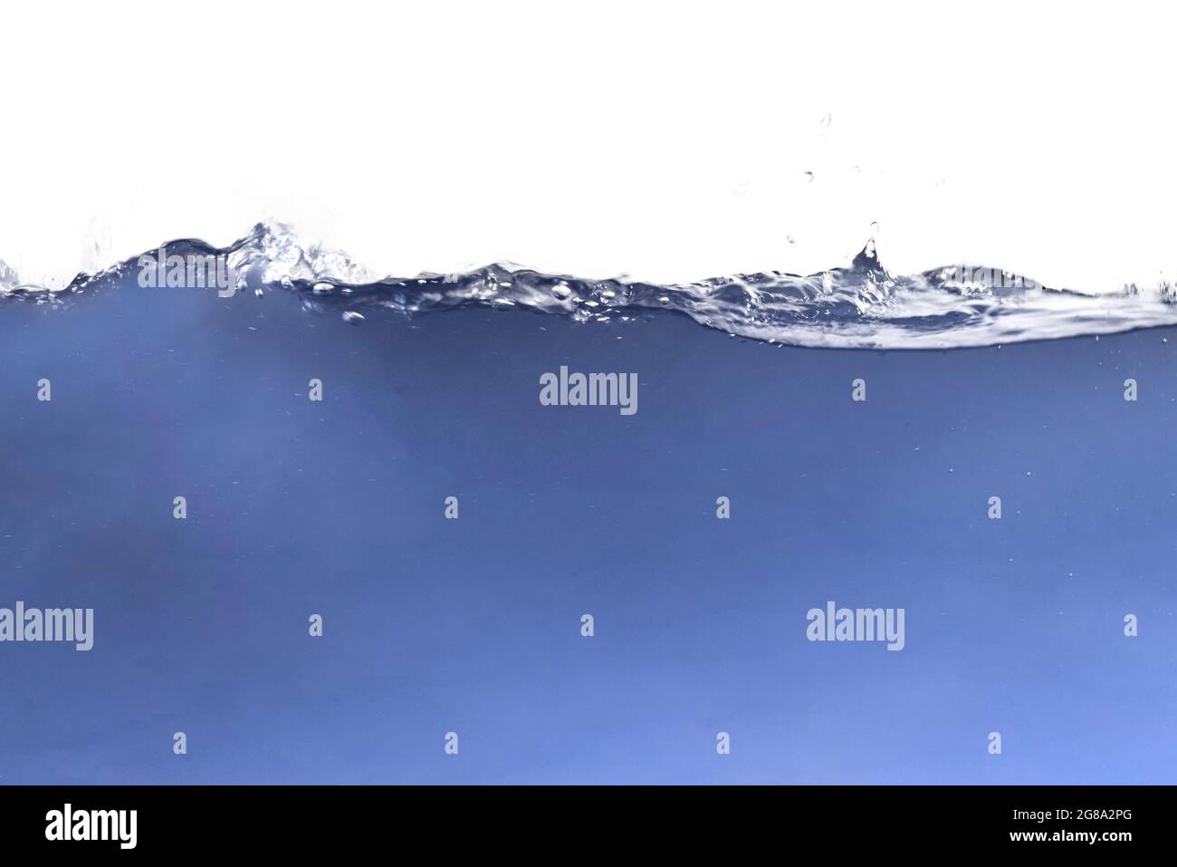 ocean liquid water wave floating waterline isolated inderwater, fresh ...