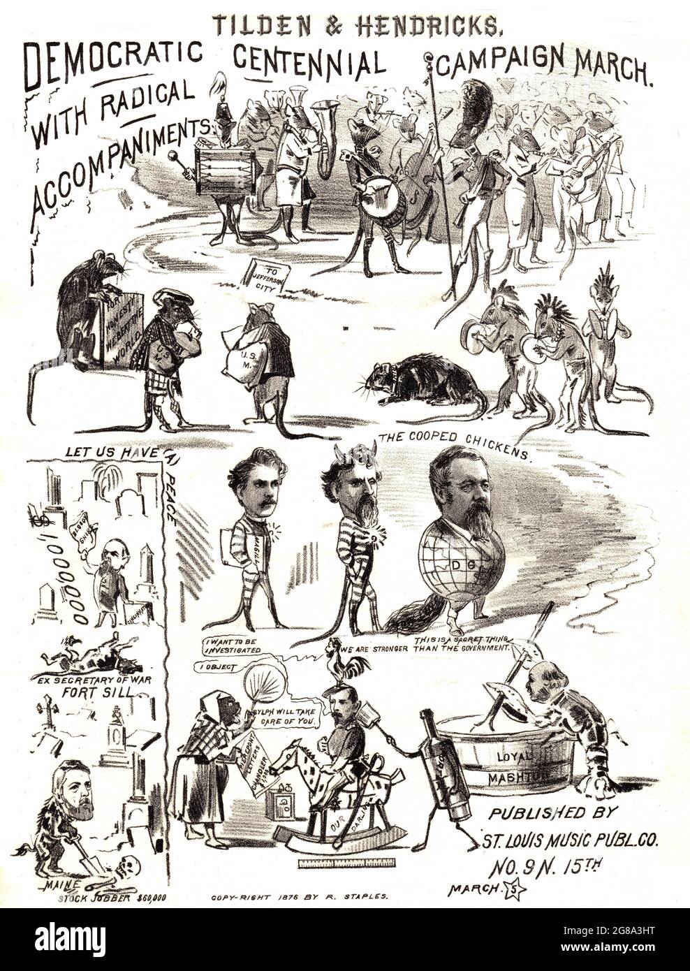 Samuel tilden cartoon hi-res stock photography and images - Alamy