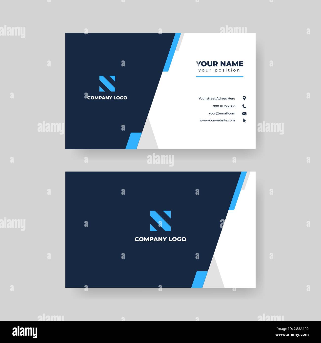 Professional name card layout hi-res stock photography and images - Alamy