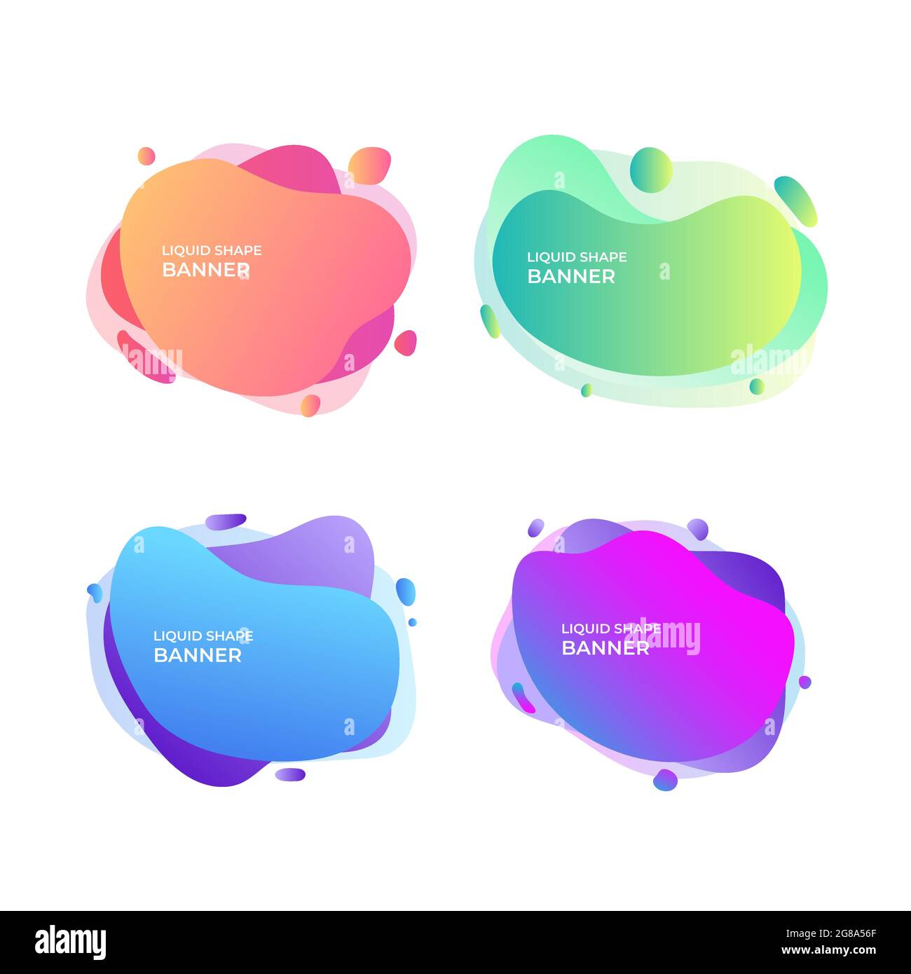 Colorful liquid banners vector template Stock Vector Image & Art - Alamy
