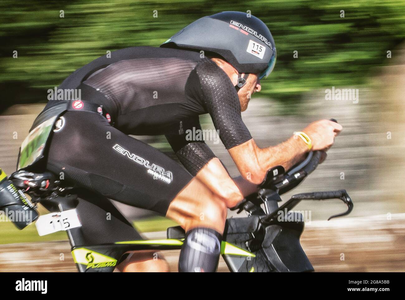 Ironman 70.3 Staffordshire Bike Race 2021 Stock Photo - Alamy