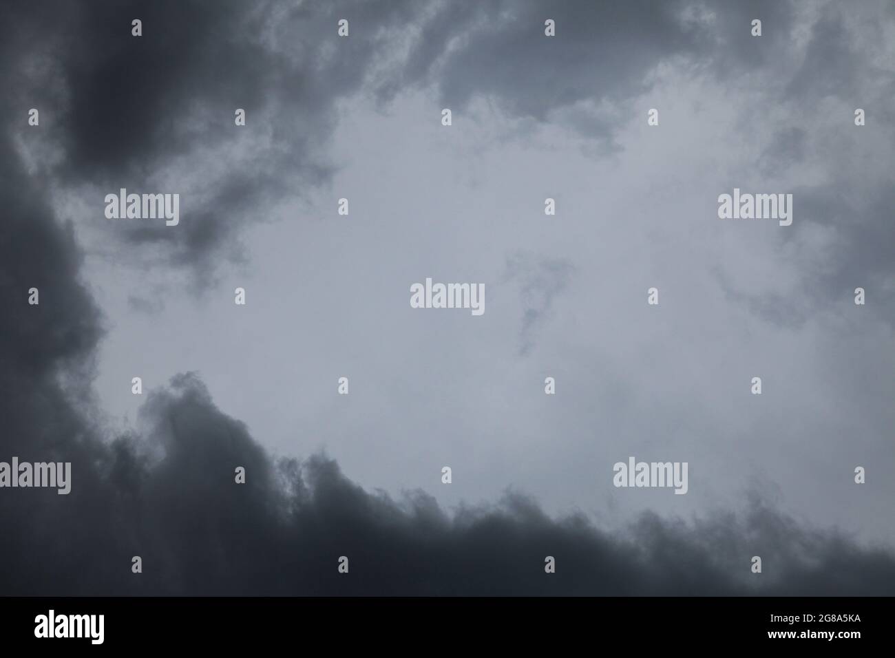 Rain clouds, texture, background. Gray sky and bad weather in spring ...