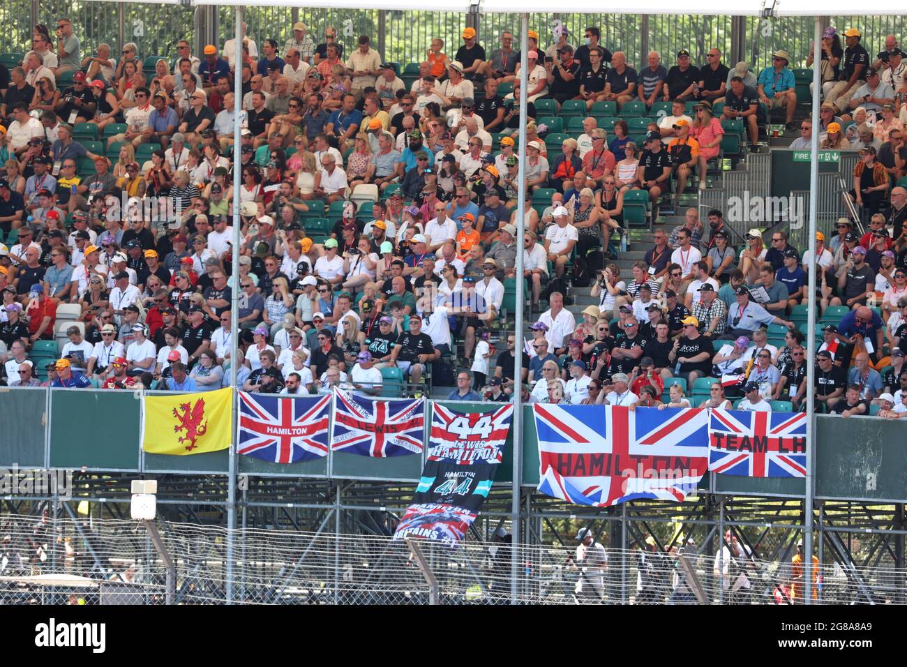 Circuit atmosphere - fans in the grandstand. 18.07.2021. Formula 1 ...