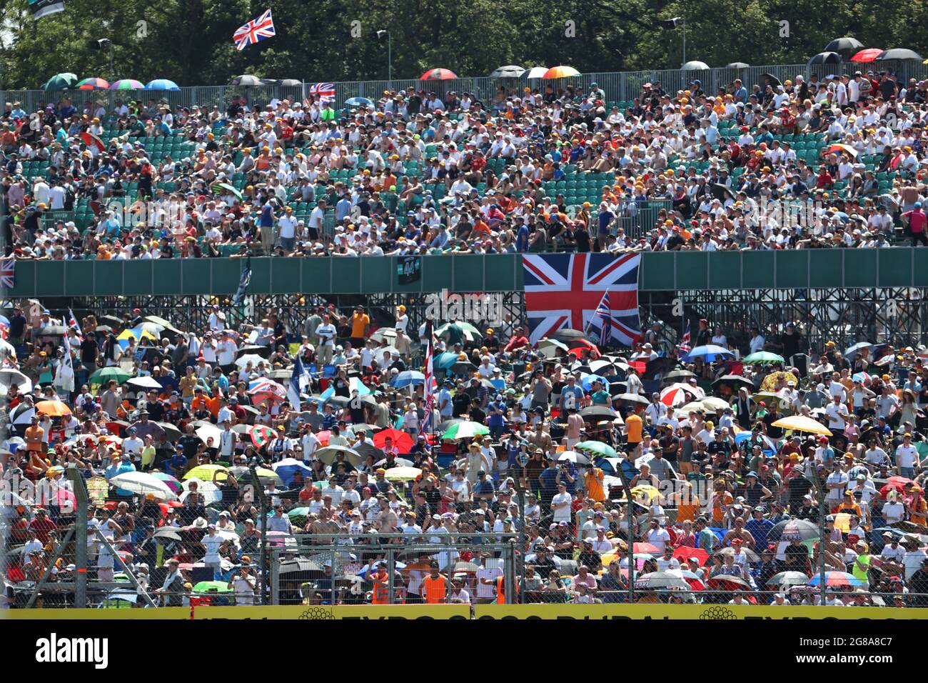 Circuit atmosphere - fans in the grandstand. 18.07.2021. Formula 1 ...
