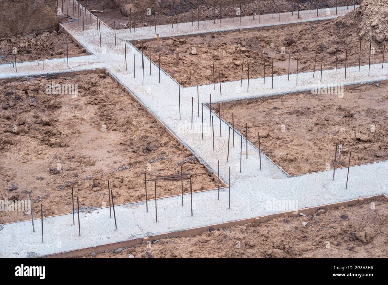 Concrete trench fill foundation hi-res stock photography and images - Alamy
