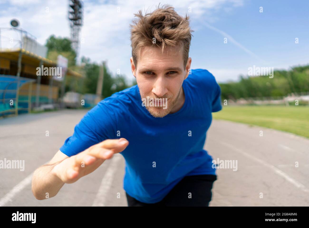 Black man running face on hi-res stock photography and images - Alamy