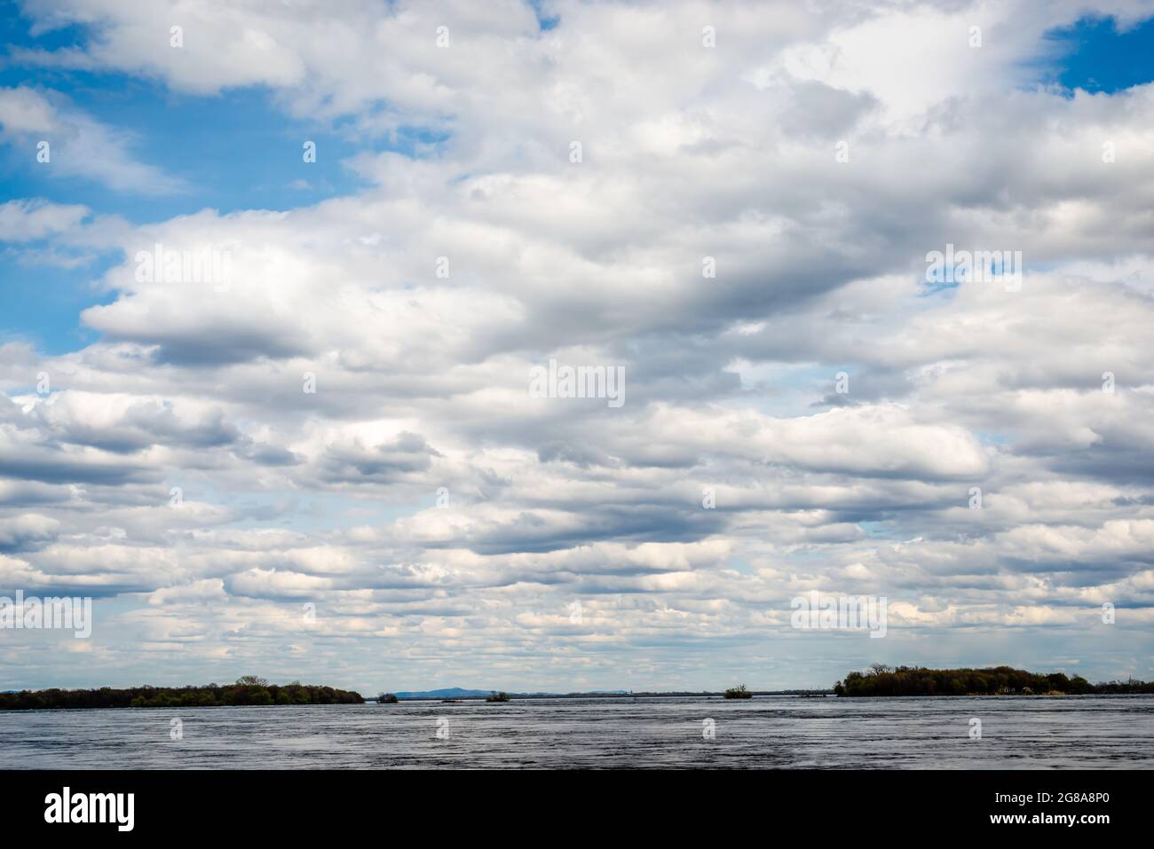 Different shapes of clouds in the sky Stock Photo - Alamy