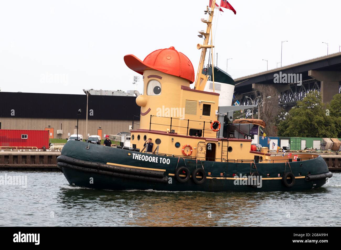 Theodore Too Tugboat arrives at Hamilton Harbour. Hamilton Ontario ...