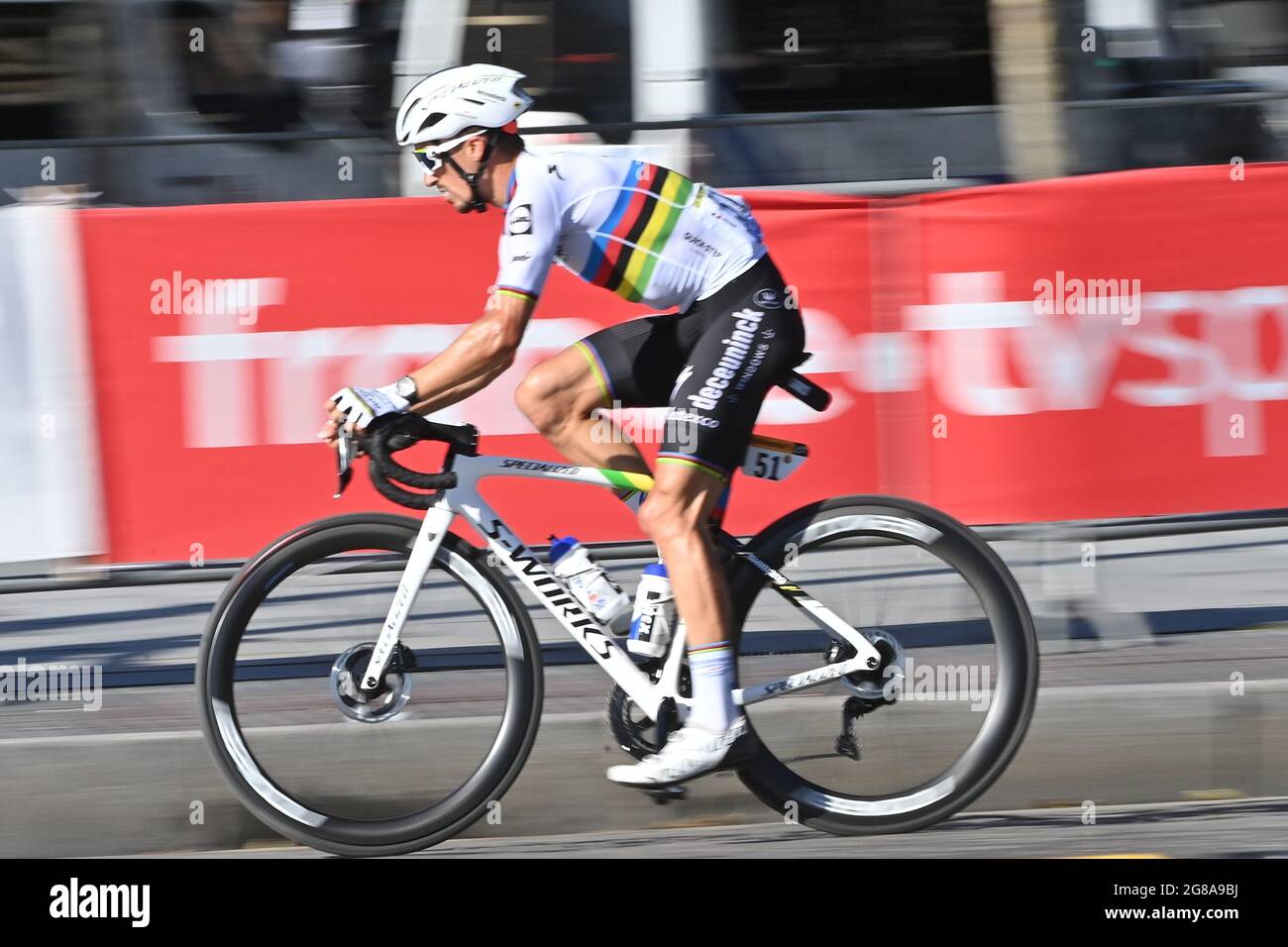 ALAPHILIPPE Julian (FRA) of DECEUNINCK - QUICK - STEP for the final day ...