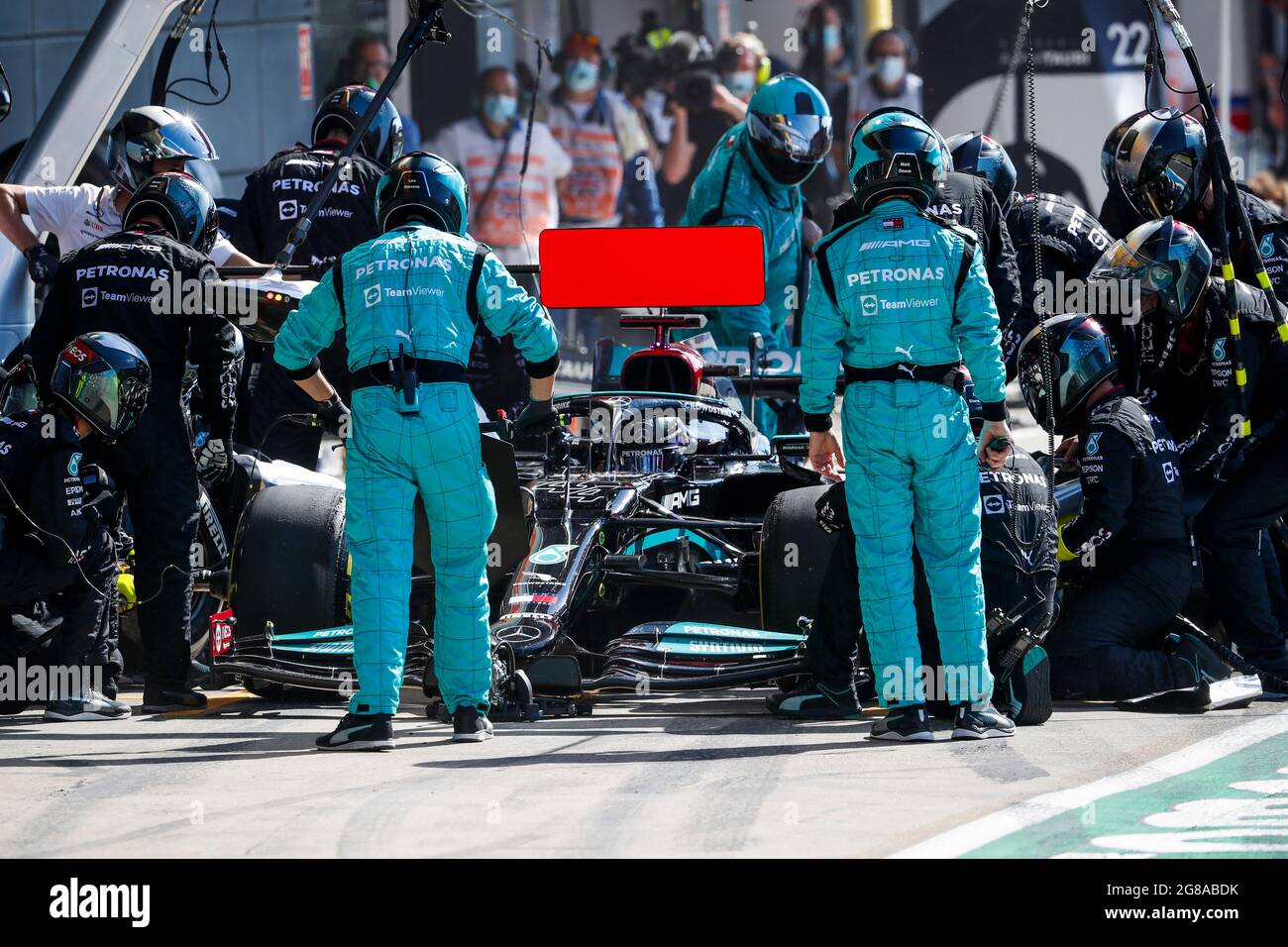 Silverstone, UK. 18th July, 2021. # 44 Lewis Hamilton (GBR, Mercedes ...