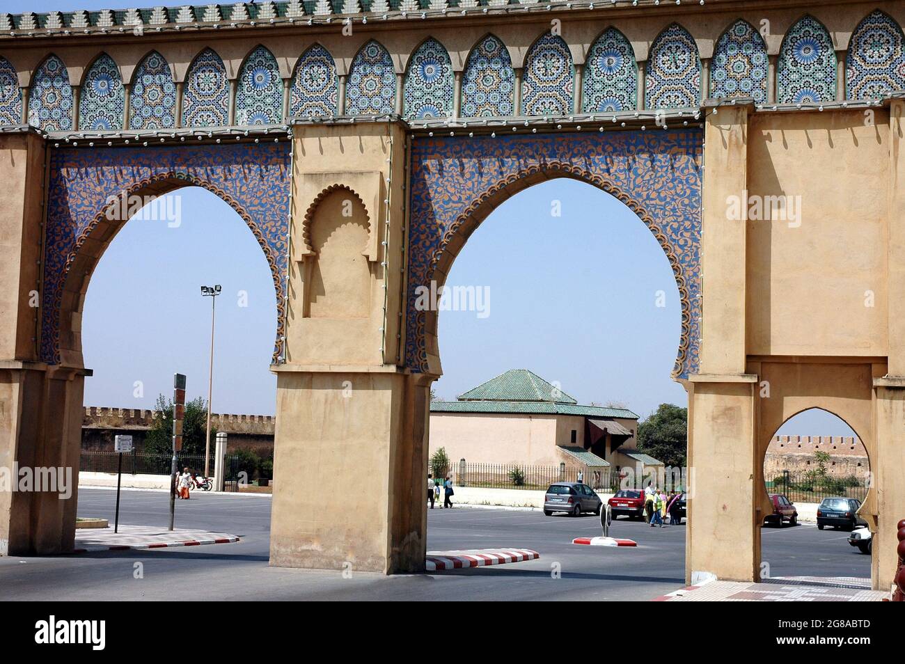 Architecture of the old town of Meknes in Morocco Stock Photo - Alamy