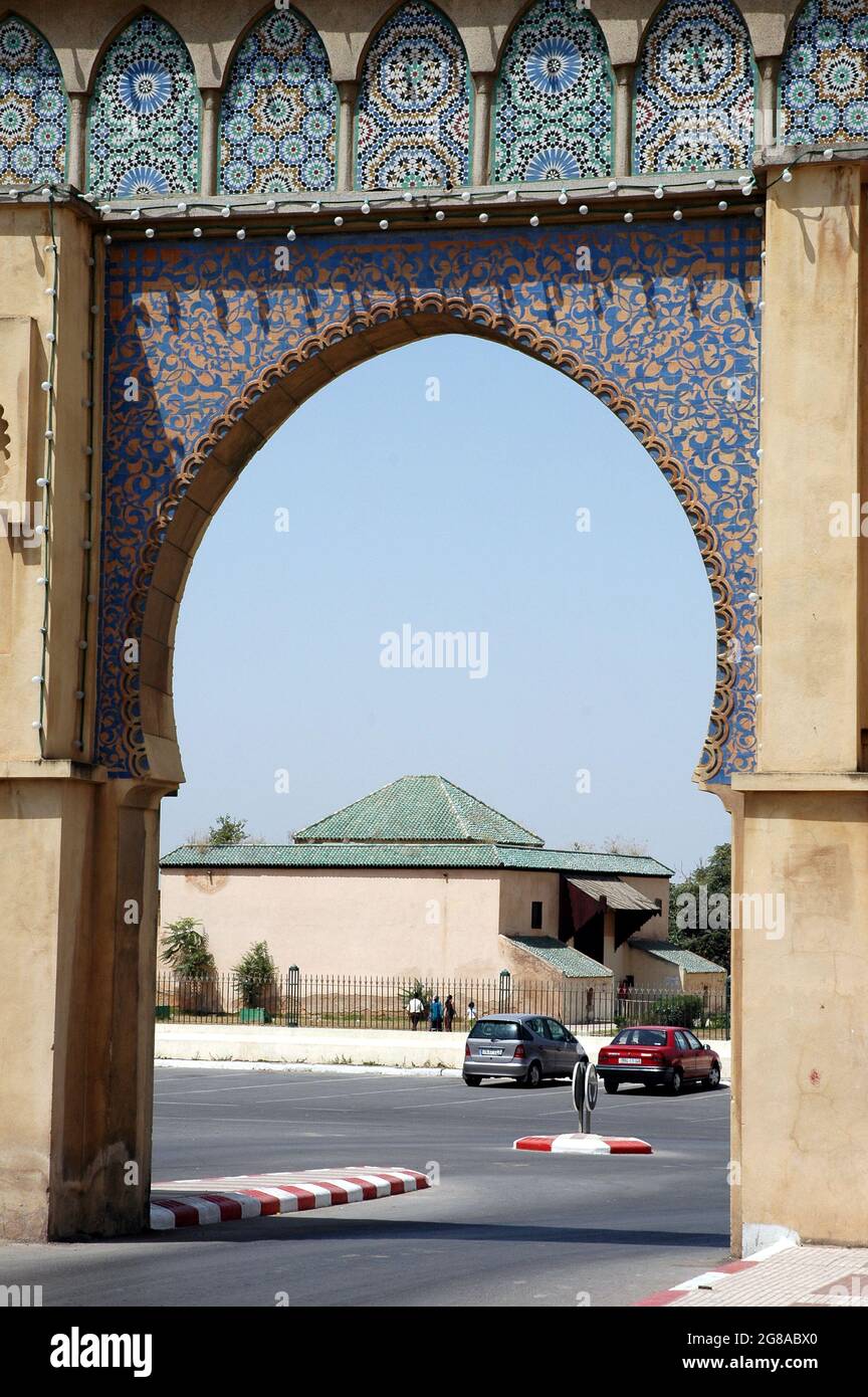 Architecture of the old town of Meknes in Morocco Stock Photo - Alamy