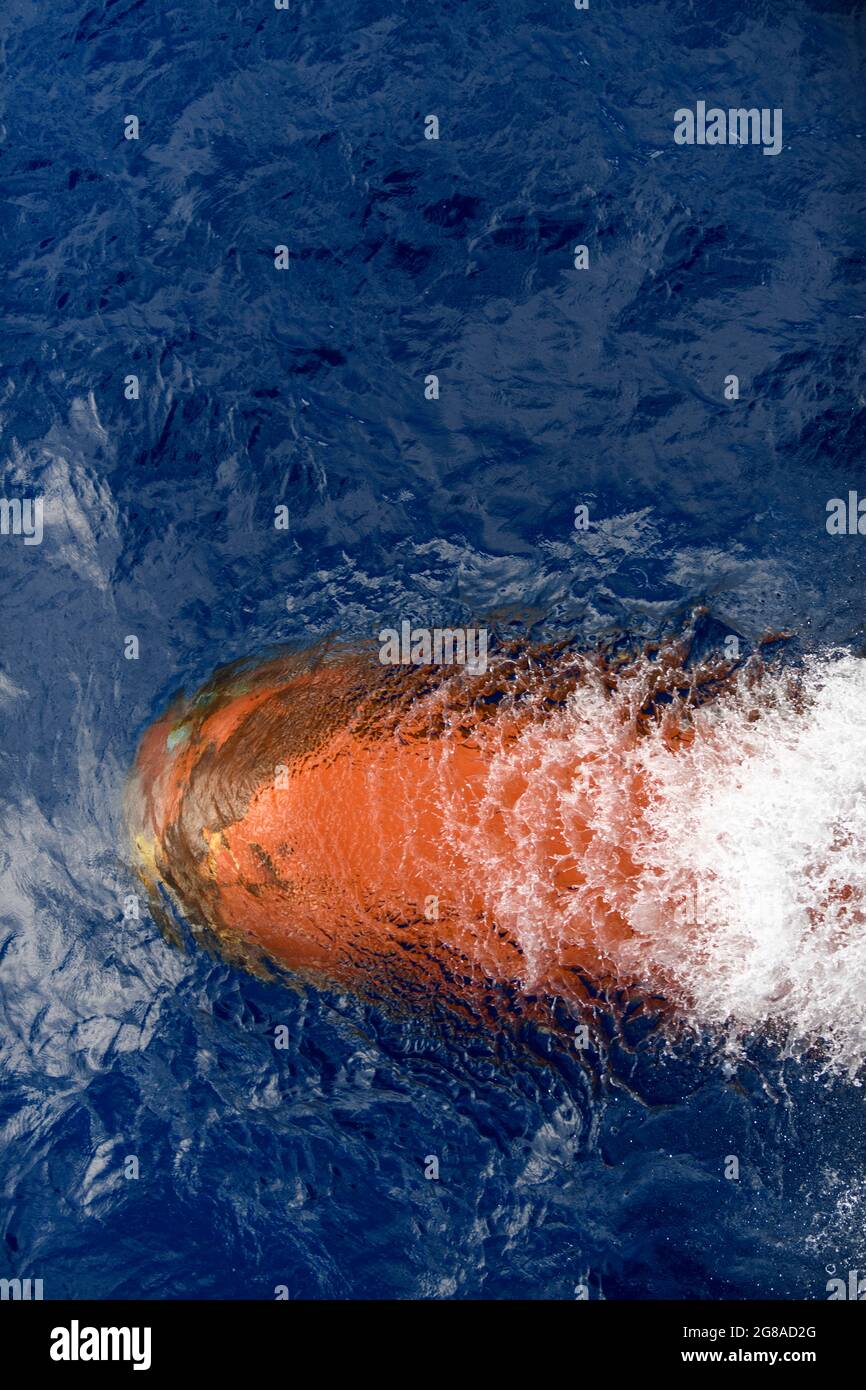 Bulbous bow. Fore part of ship. Top view Stock Photo - Alamy