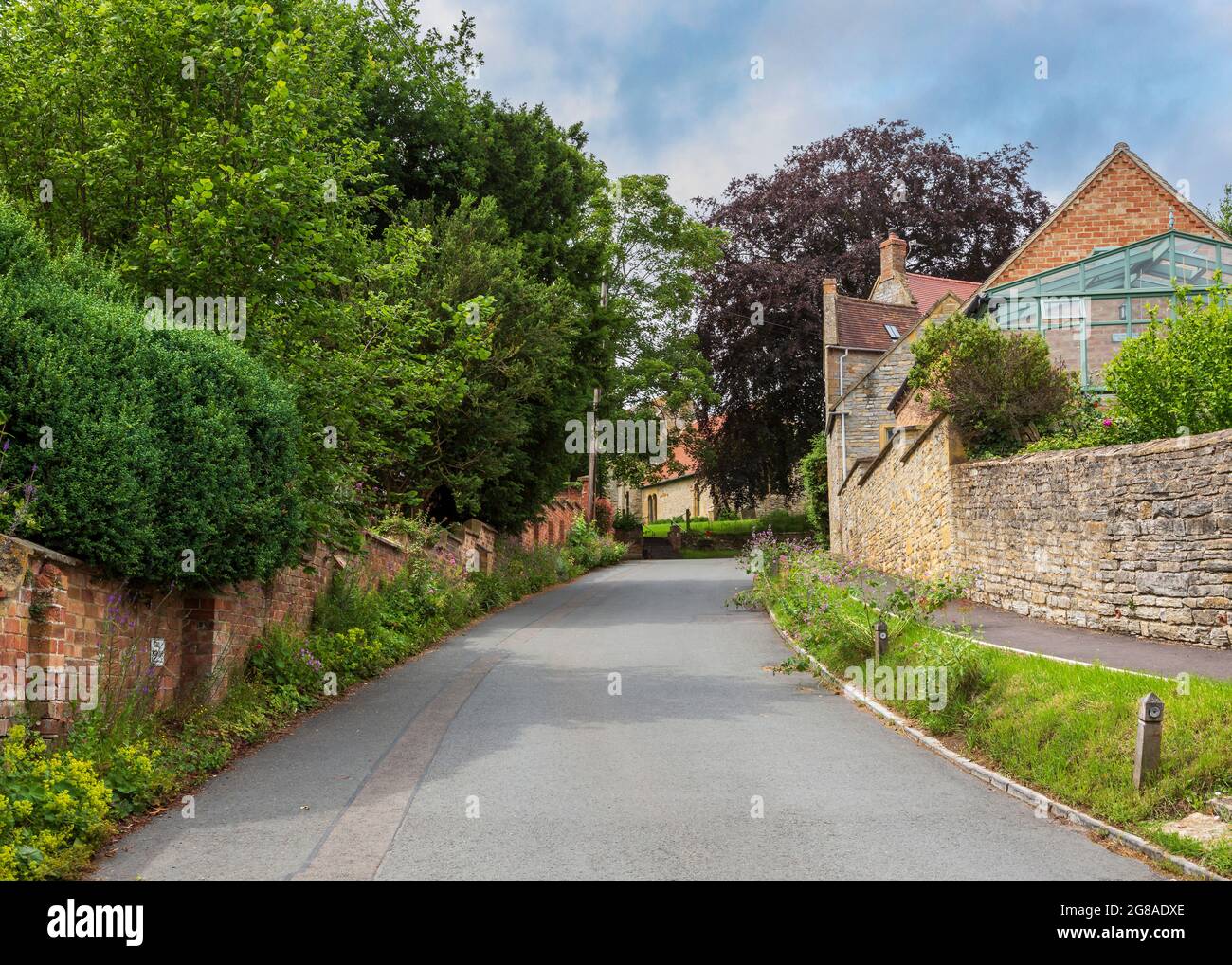 Street views in the Worcestershire village of Pebworth Stock Photo - Alamy