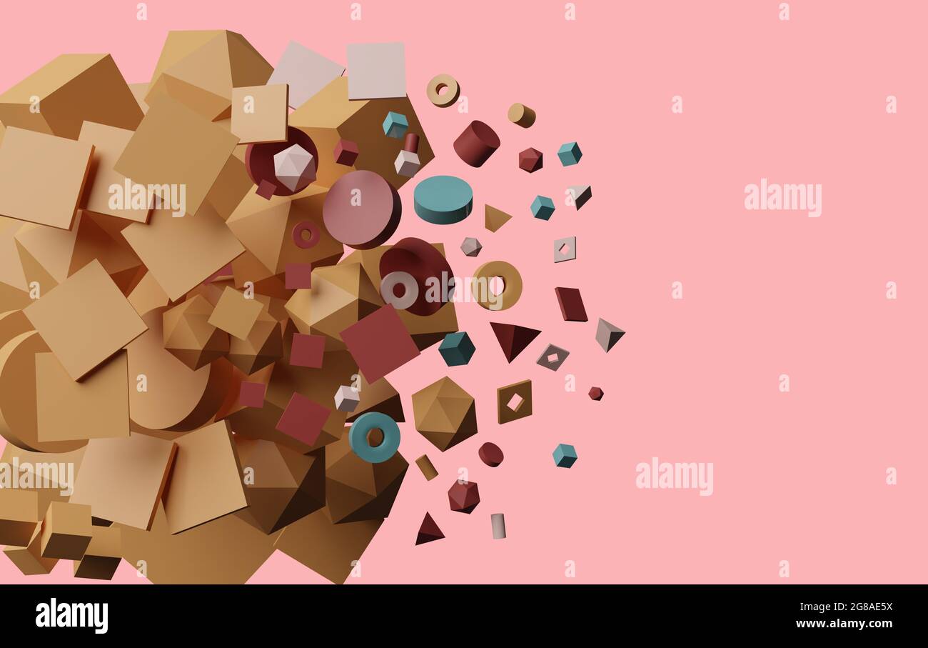 Abstract design element. 3D illustration Stock Photo - Alamy