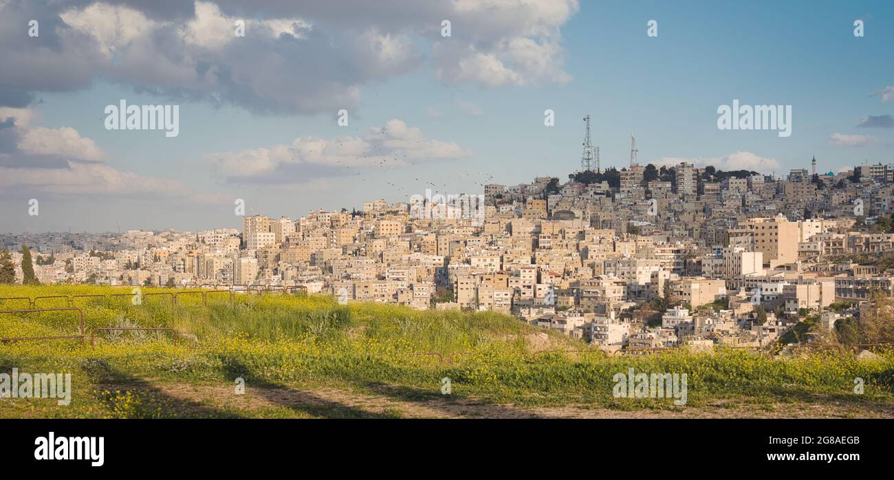 Photo of the panorama of Amman in Jordan Stock Photo - Alamy