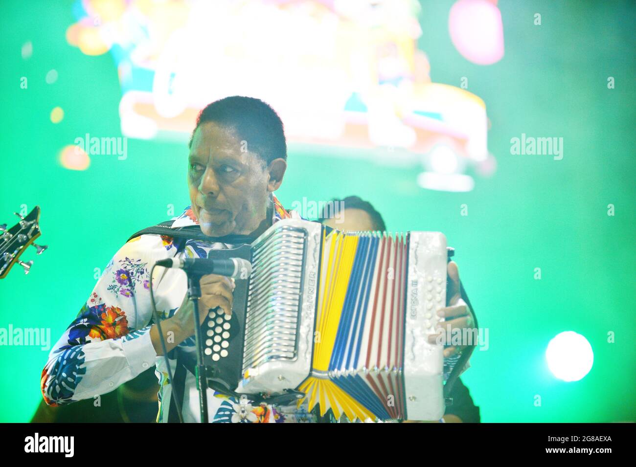 Miramar, USA. 17th July, 2021. MIRAMAR, FLORIDA - JULY 17: Omar Geles ...