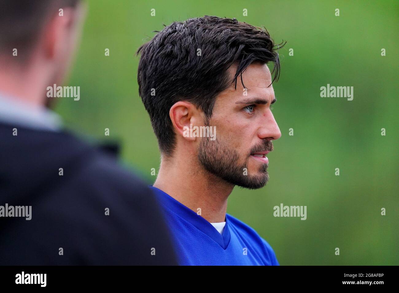 GELSENKIRCHEN, GERMANY - JULY 16: Danny Latza of Schalke 04 during the ...