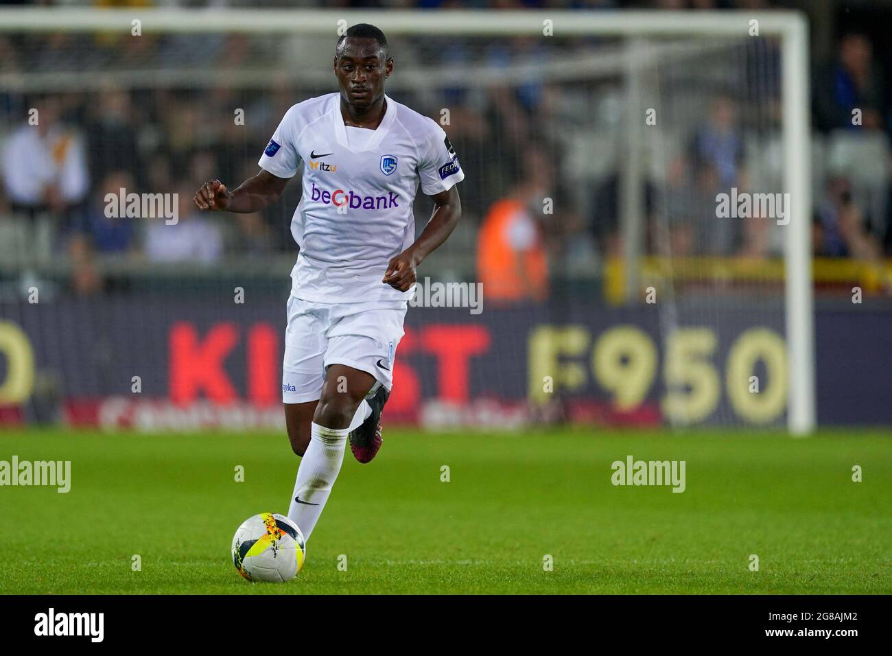 BRUGGE, BELGIUM - JULY 17: Mujaid Sadick of KRC Genk controlls the ball ...