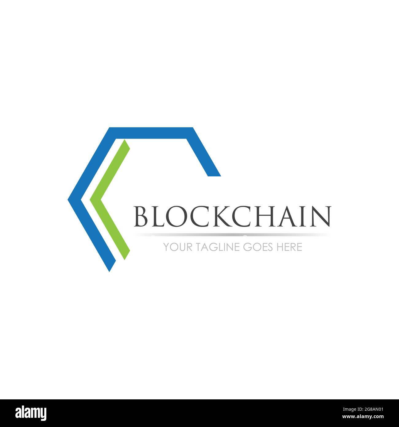 Block Chain Logo Technology Icon. Digital Vector Modern Symbol. Company ...