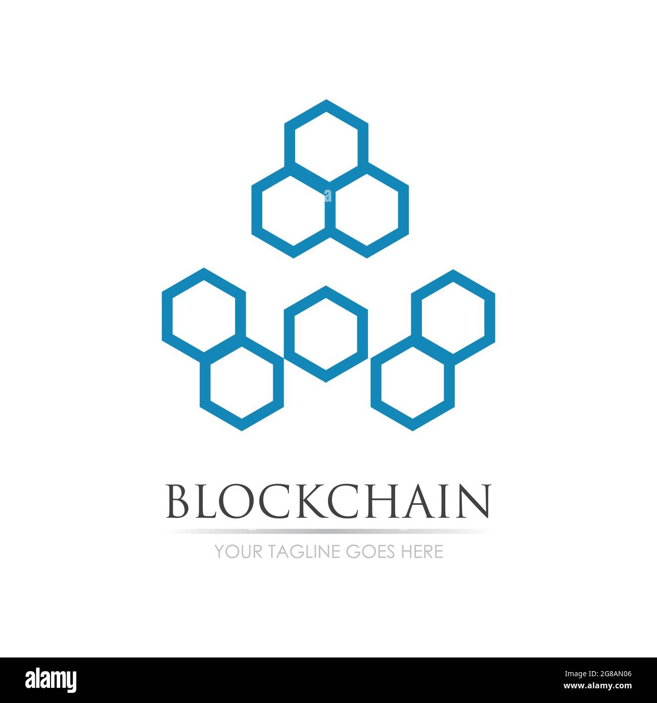 Block Chain Logo Technology Icon. Digital Vector Modern Symbol. Company ...