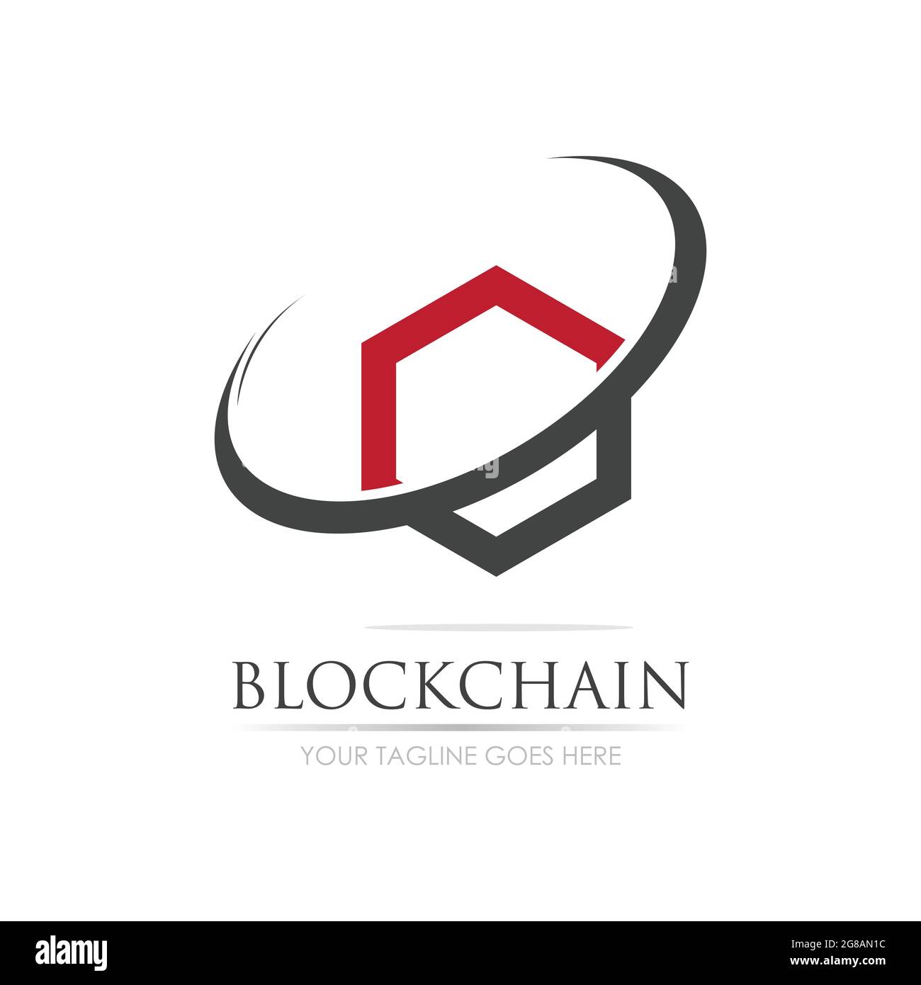 Block Chain Logo Technology Icon. Digital Vector Modern Symbol. Company ...