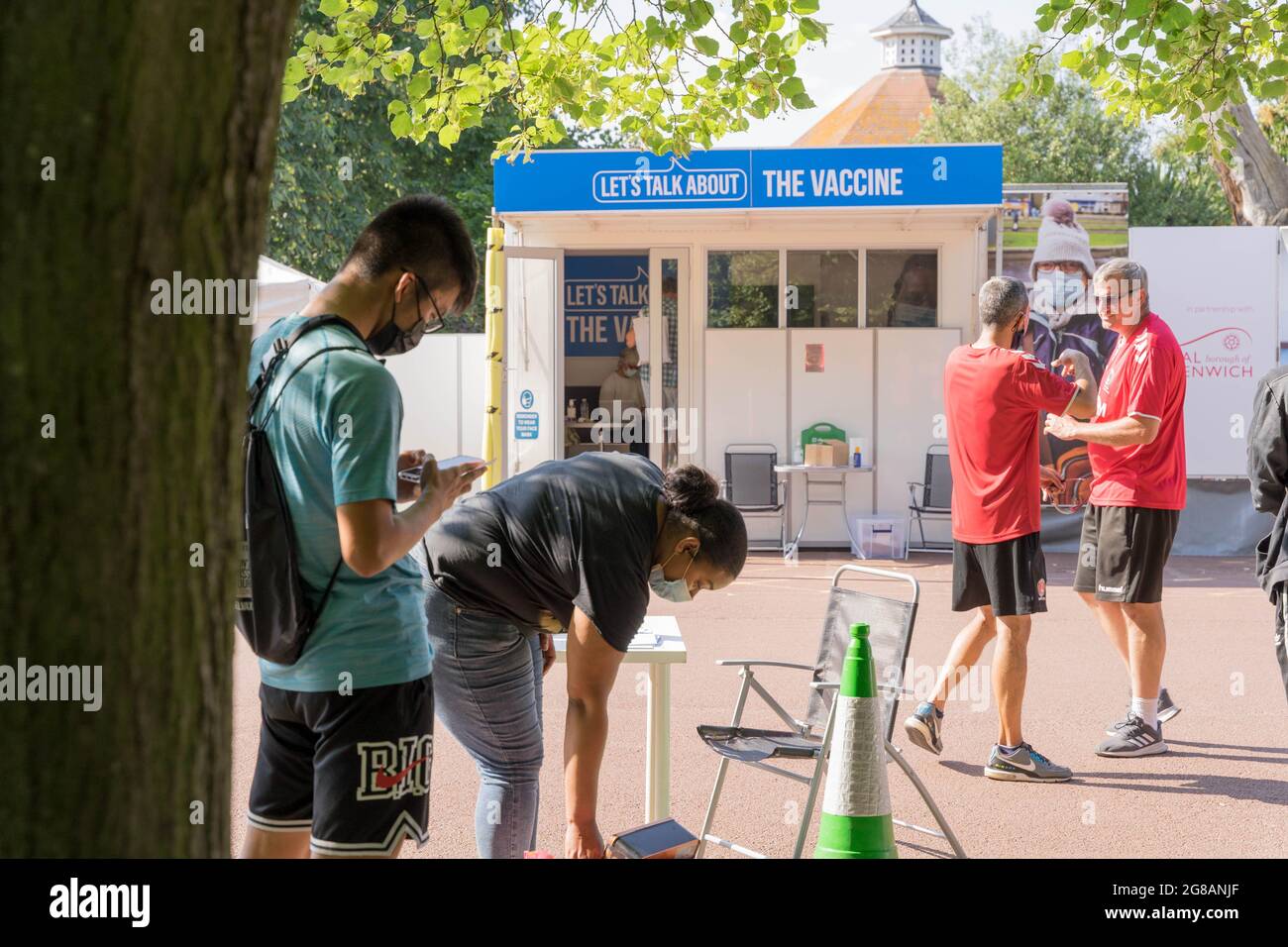 "let's talk about vaccination" at London greenwich Park, walk-in , pop ...