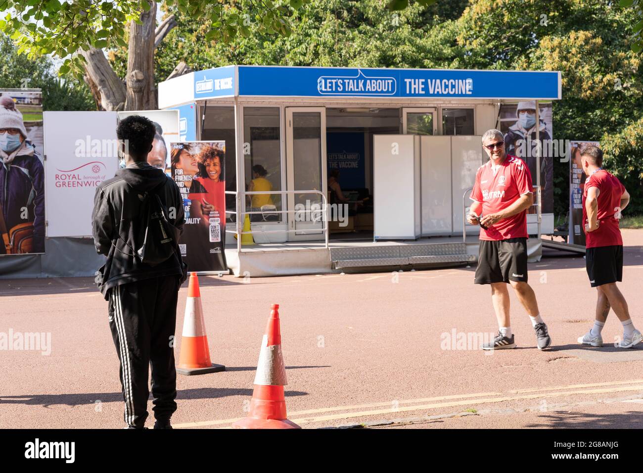 "let's talk about vaccination" at London greenwich Park, walk-in , pop ...